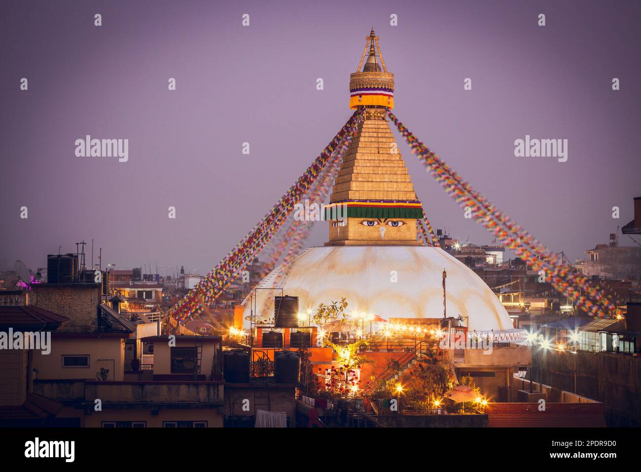 Bouddhanath Stupa. Nepal. Kathmandu Stock Photo - Alamy