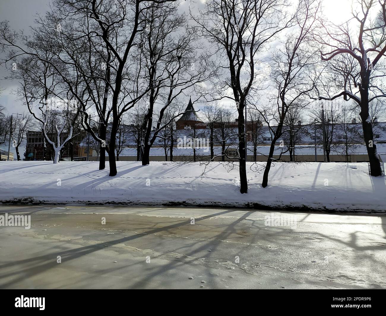 Spring view of the Riga City Canal Stock Photo - Alamy