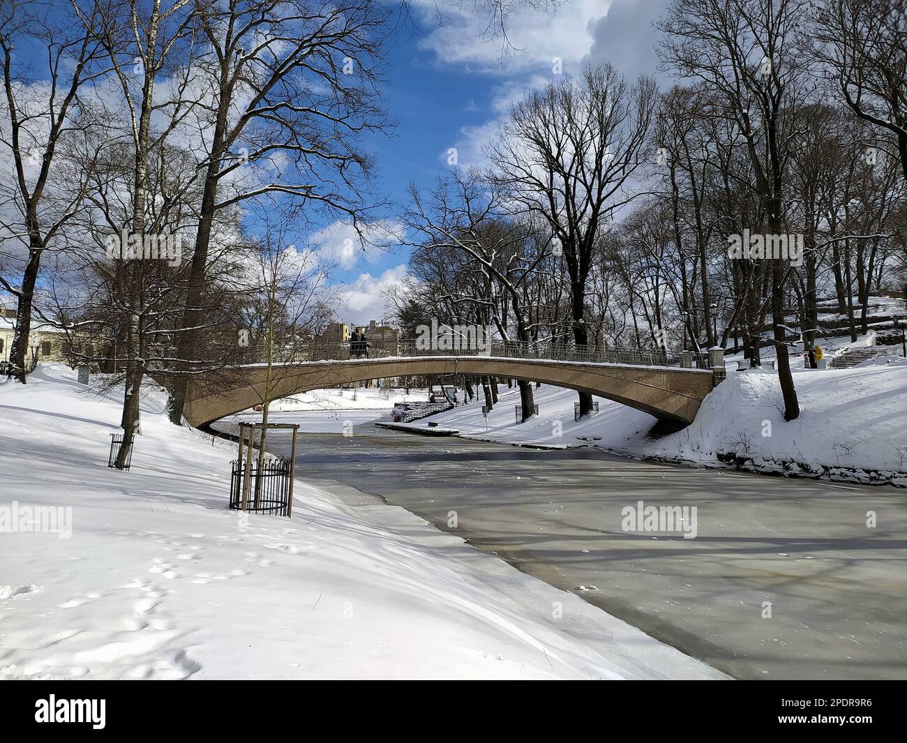 Spring view of the Riga City Canal Stock Photo - Alamy