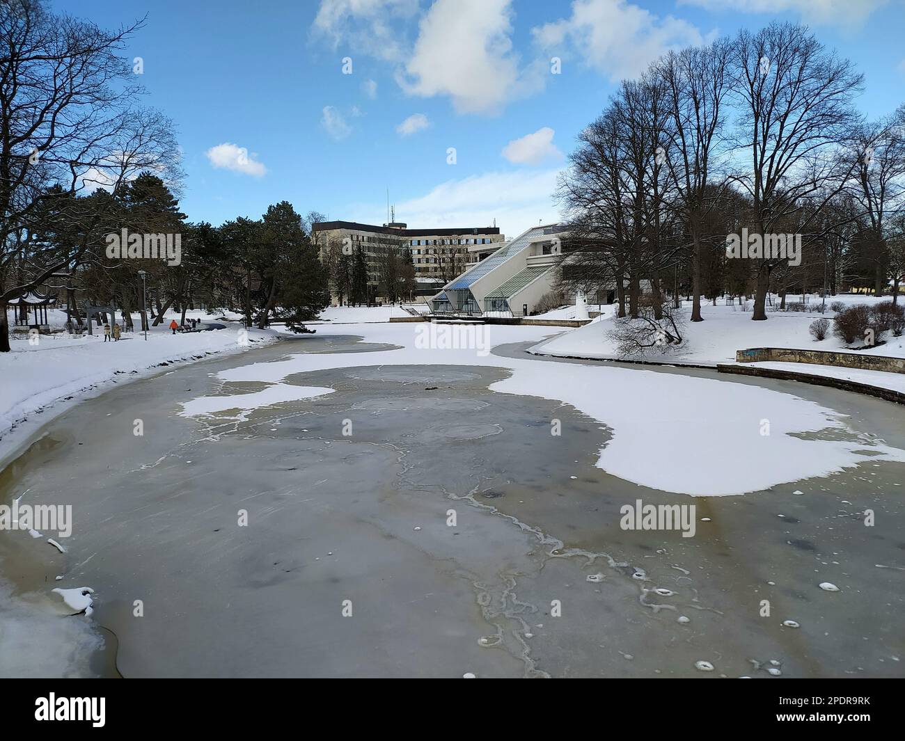 Spring view of the Riga City Canal Stock Photo - Alamy