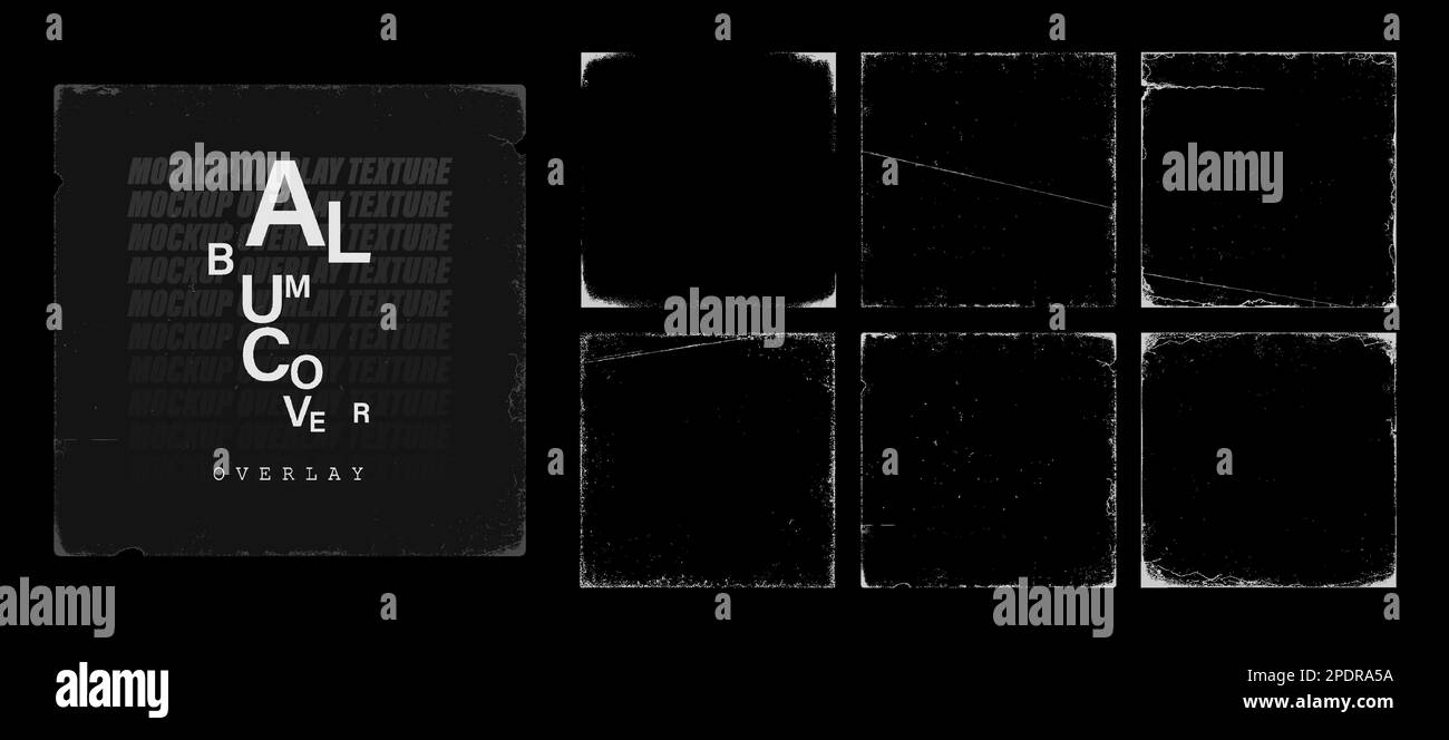 Square Overlay Texture. Overlay old textures stamps Stock Vector Image ...