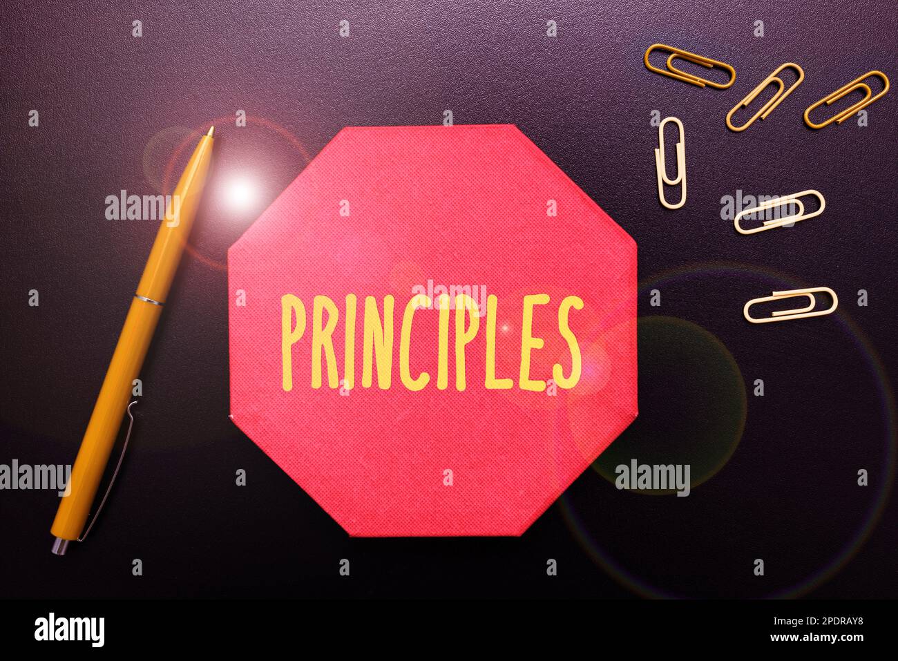 Conceptual display Principles. Business approach fundamental truth that ...