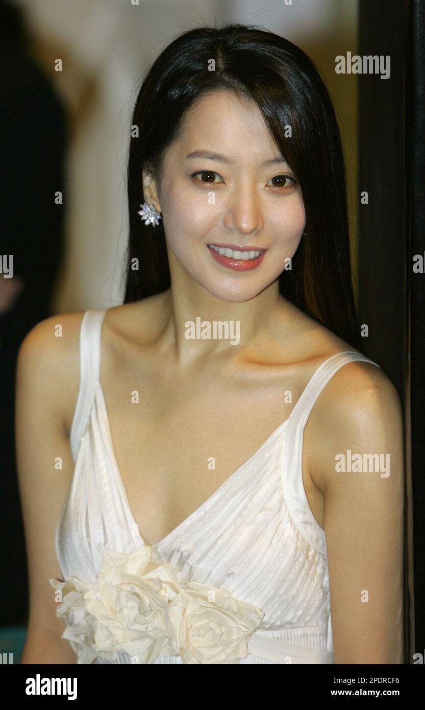 South Korean actress Kim Hee-seon poses during her charity movie ...