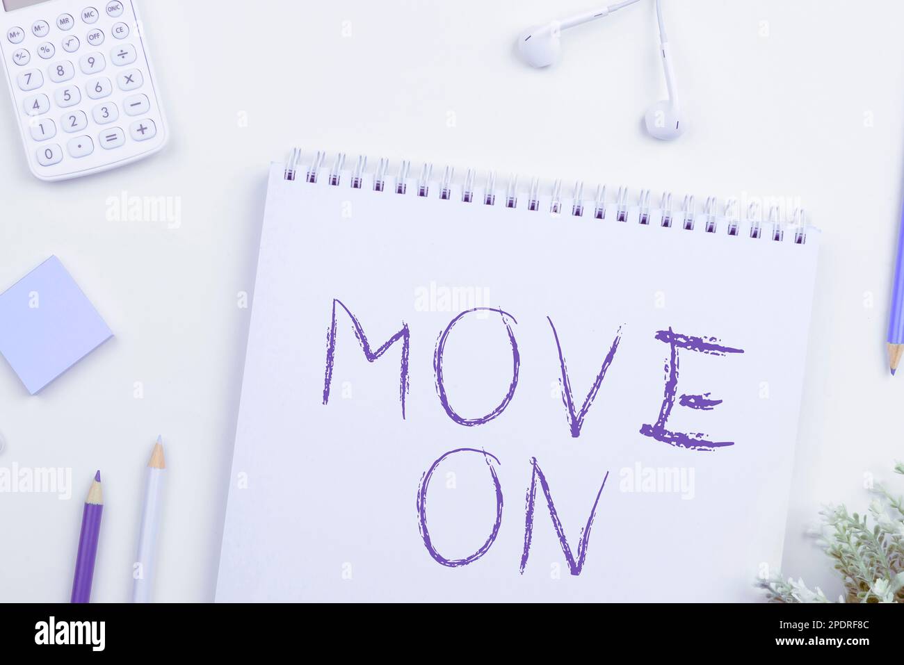 Conceptual caption Move On. Word Written on to leave the place where ...