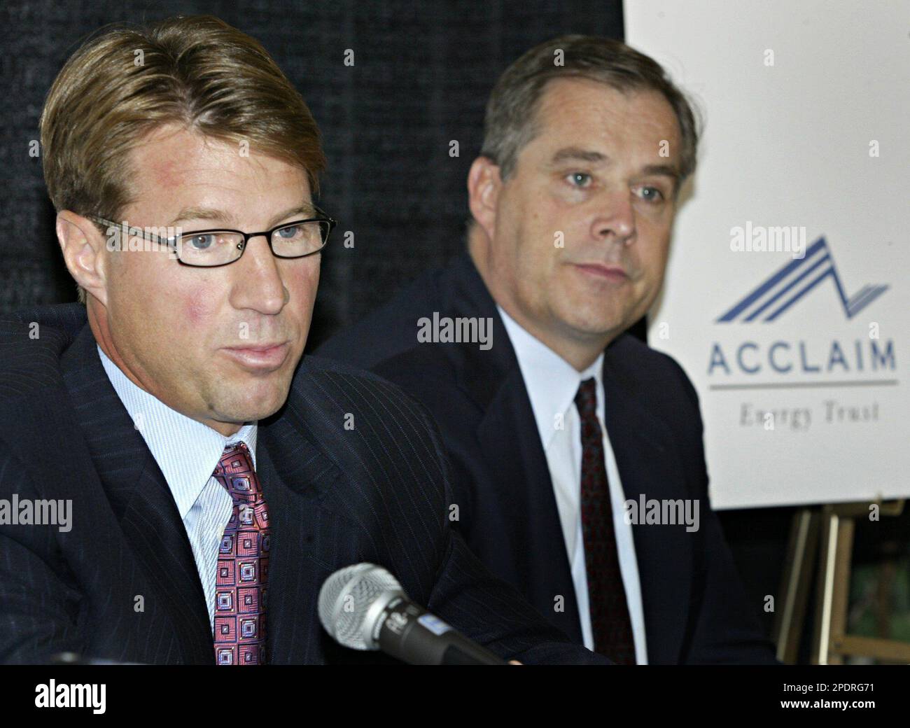 Paul Charron, President and CEO of Acclaim Energy, left, and Paul ...