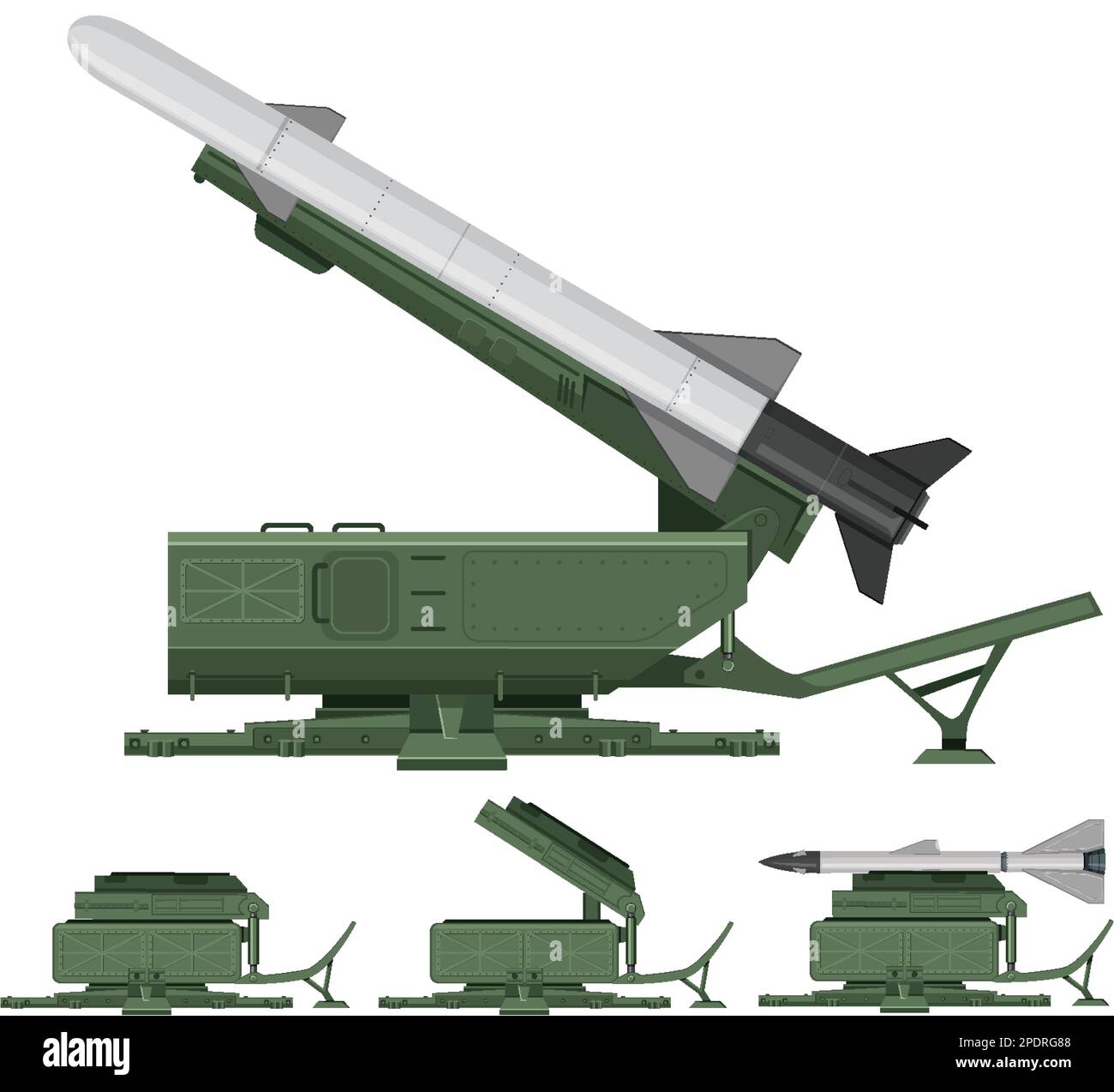 Military missile launcher vector illustration Stock Vector Image & Art ...