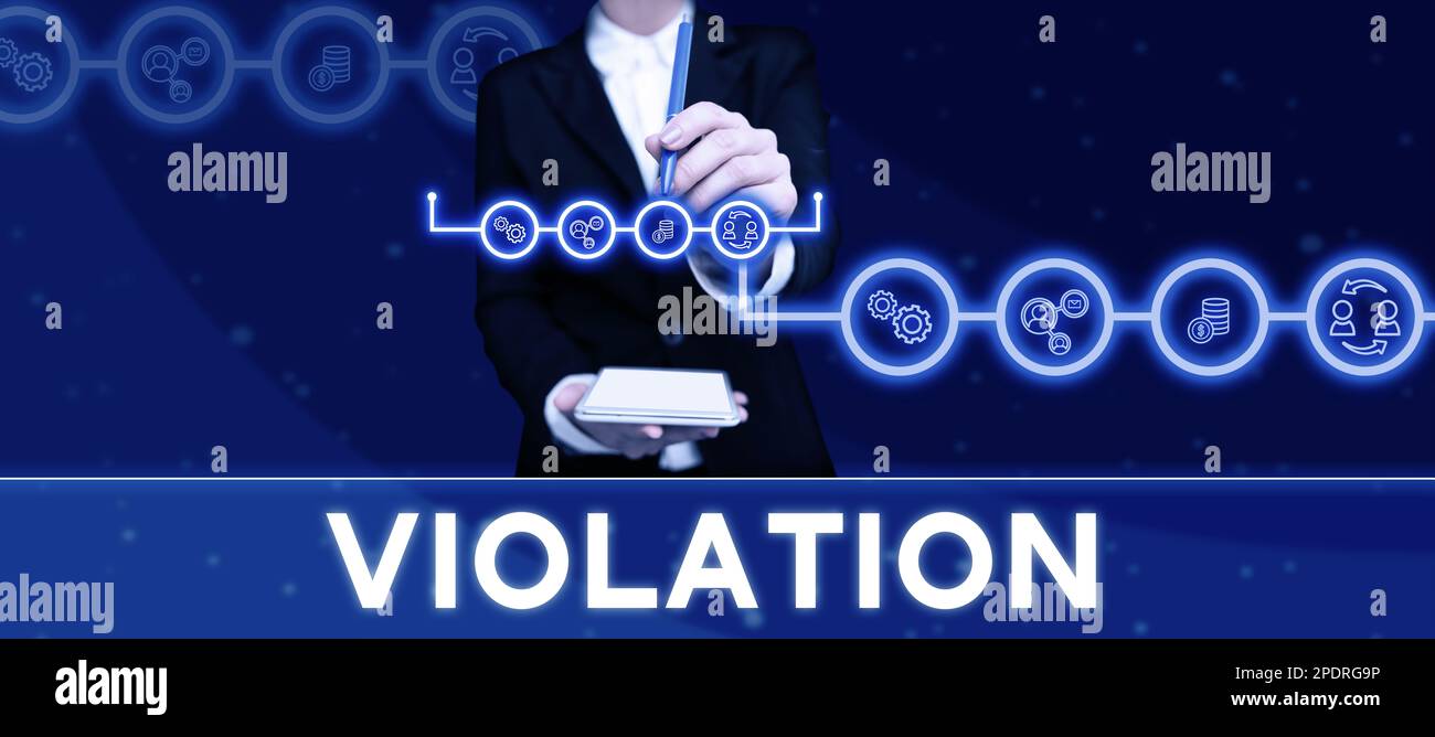 Conceptual caption Violation. Internet Concept an infringement of ...