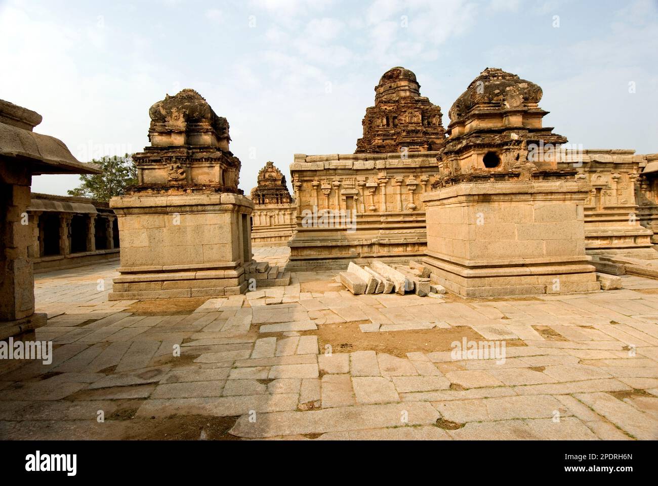 Small size temples in the complex of Krishna Temple in ancient city of ...