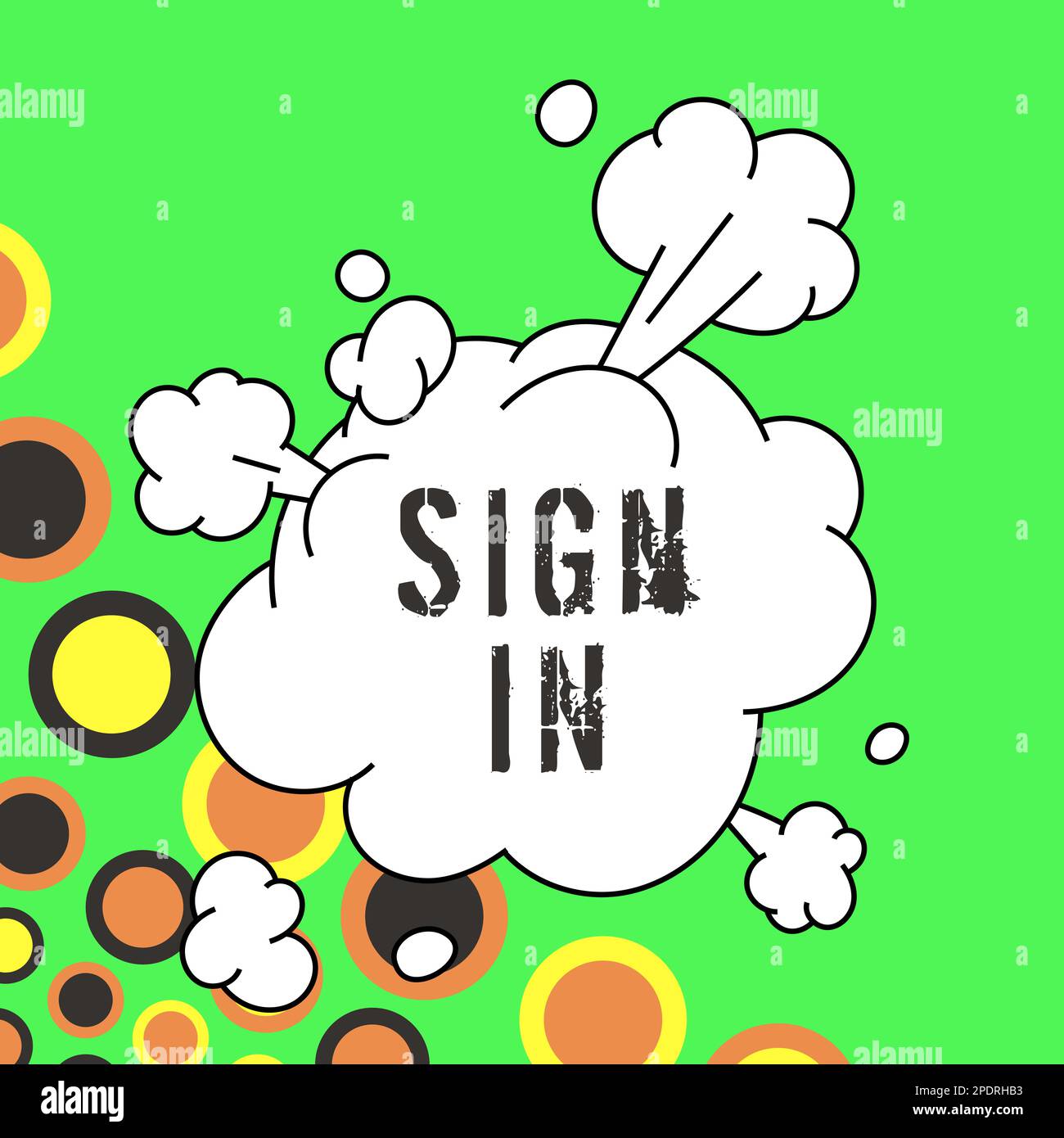 Conceptual caption Sign In. Word for to write your name on a form when ...