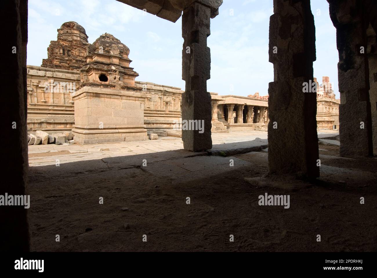 Small size temples in the complex of Krishna Temple in ancient city of ...
