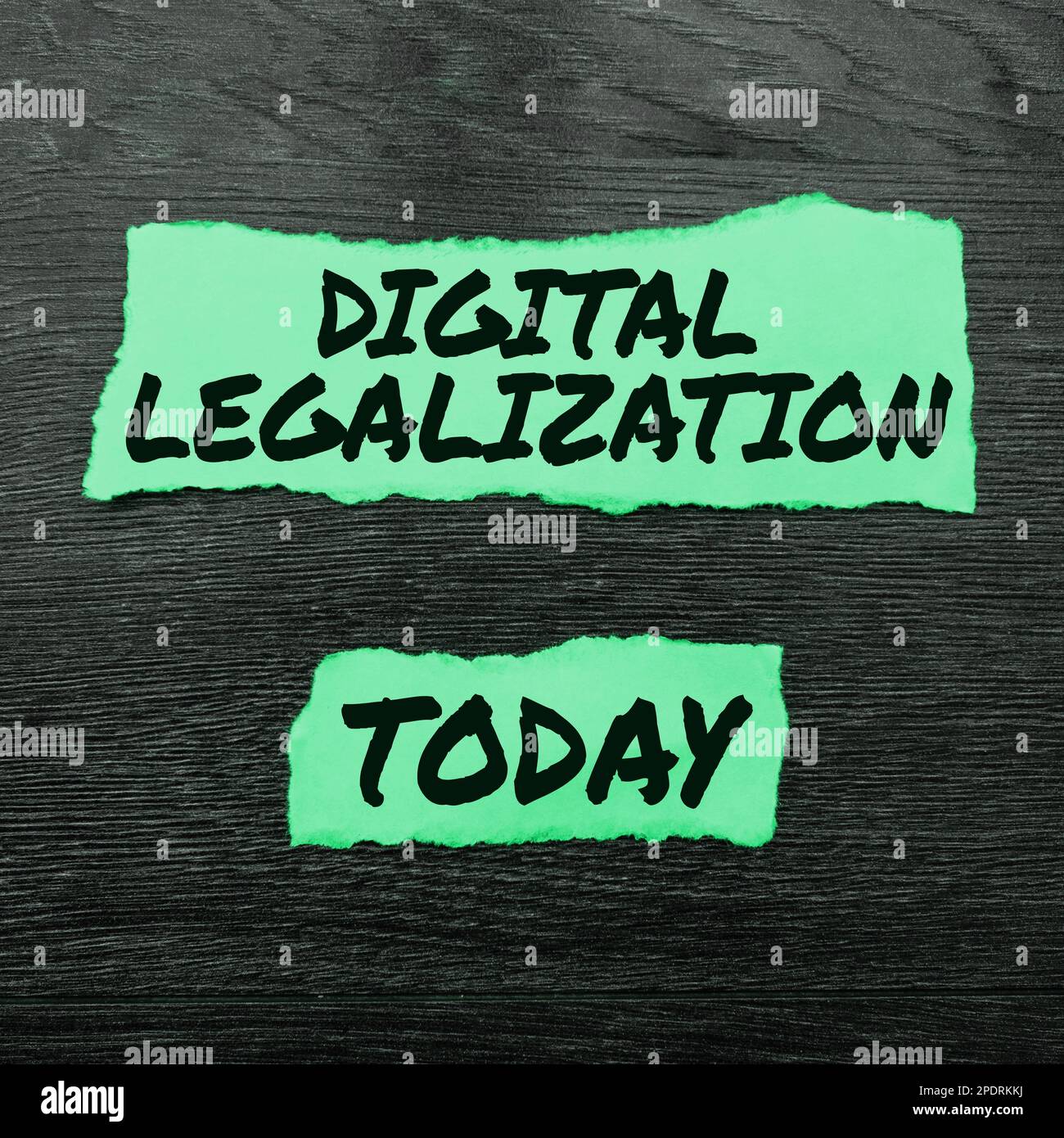 Writing displaying text Digital Legalization. Concept meaning ...