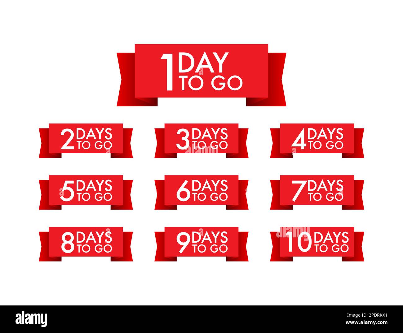 Days countdown. Days to go 1 2 3 4 5 6 7 8 9 10. The days left badges ...