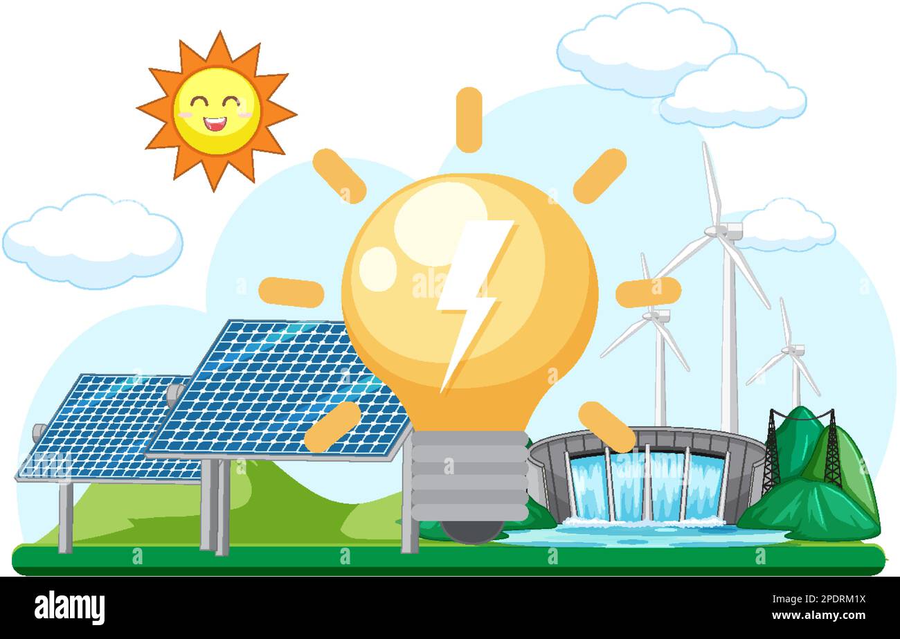 Green energy vector concept illustration Stock Vector Image & Art - Alamy