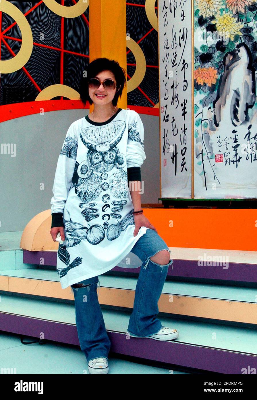 Hong Kong singer Miriam Yeung poses during an appearance in Hong Kong ...