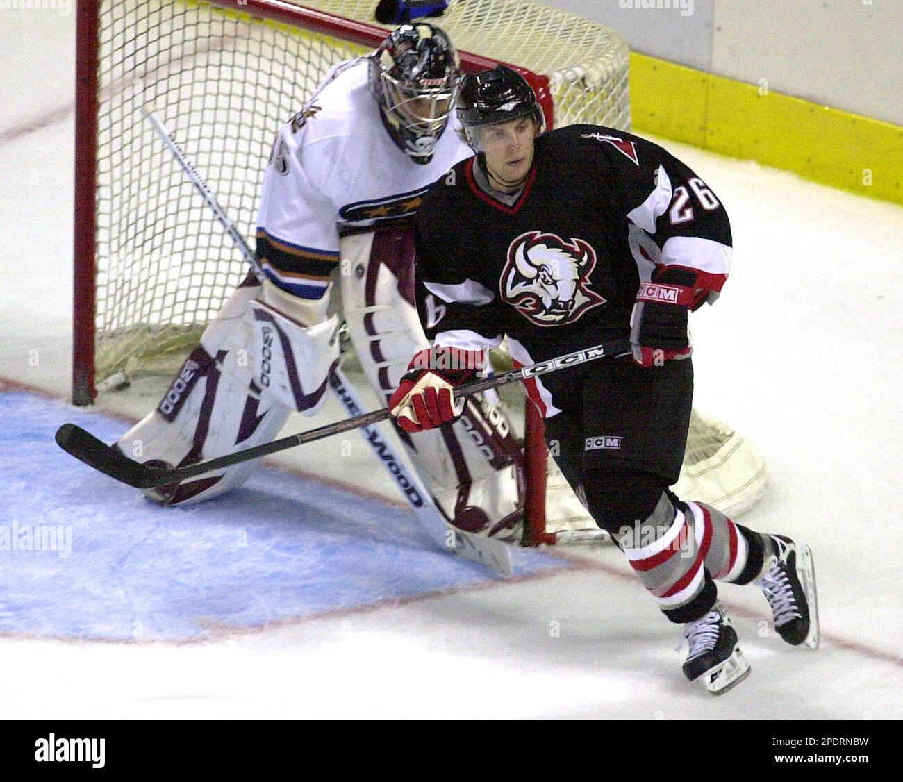 Buffalo Sabres left winger Thomas Vanek (26) of Austria skates around ...