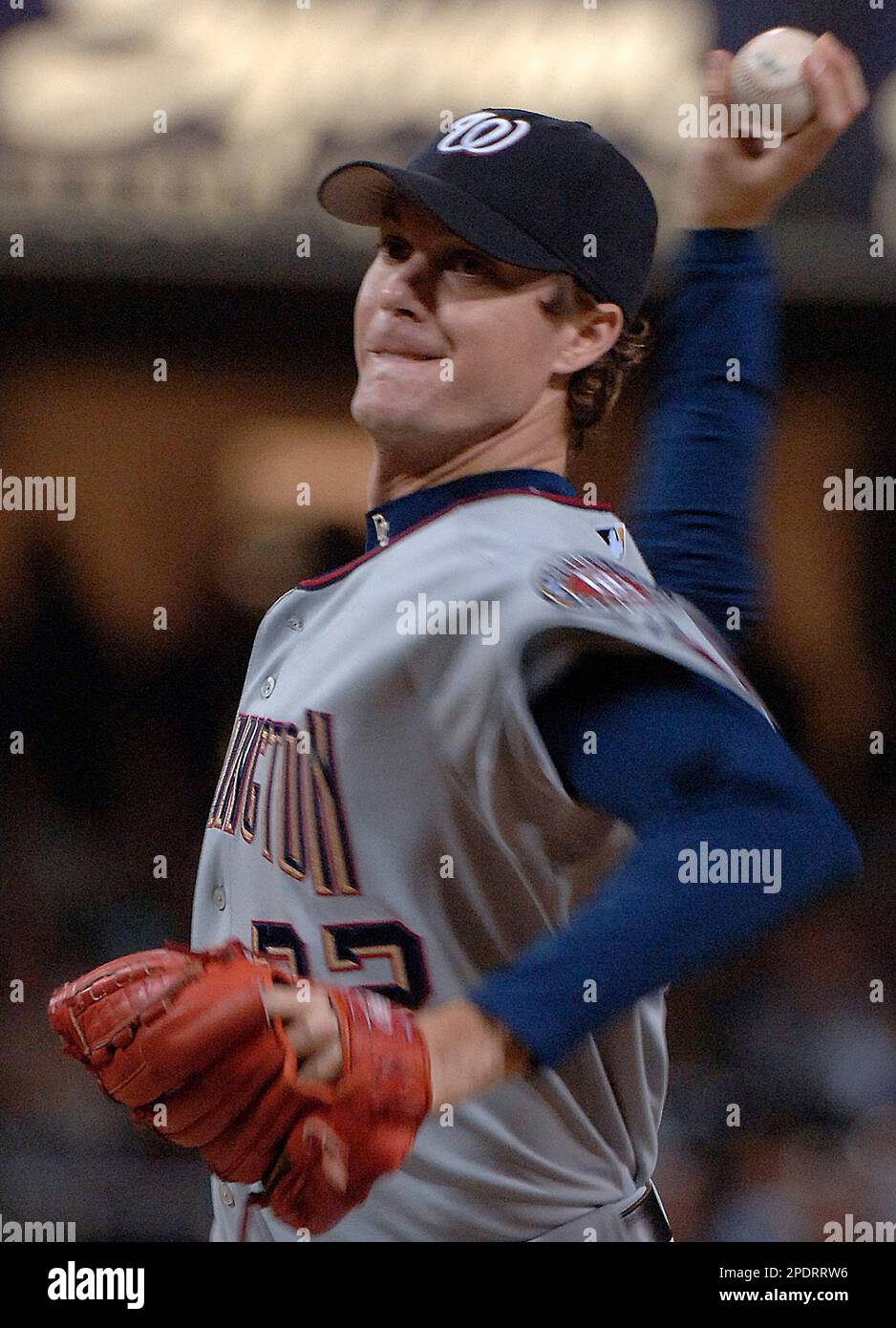 Washington Nationals pitcher John Patterson throws during the second ...