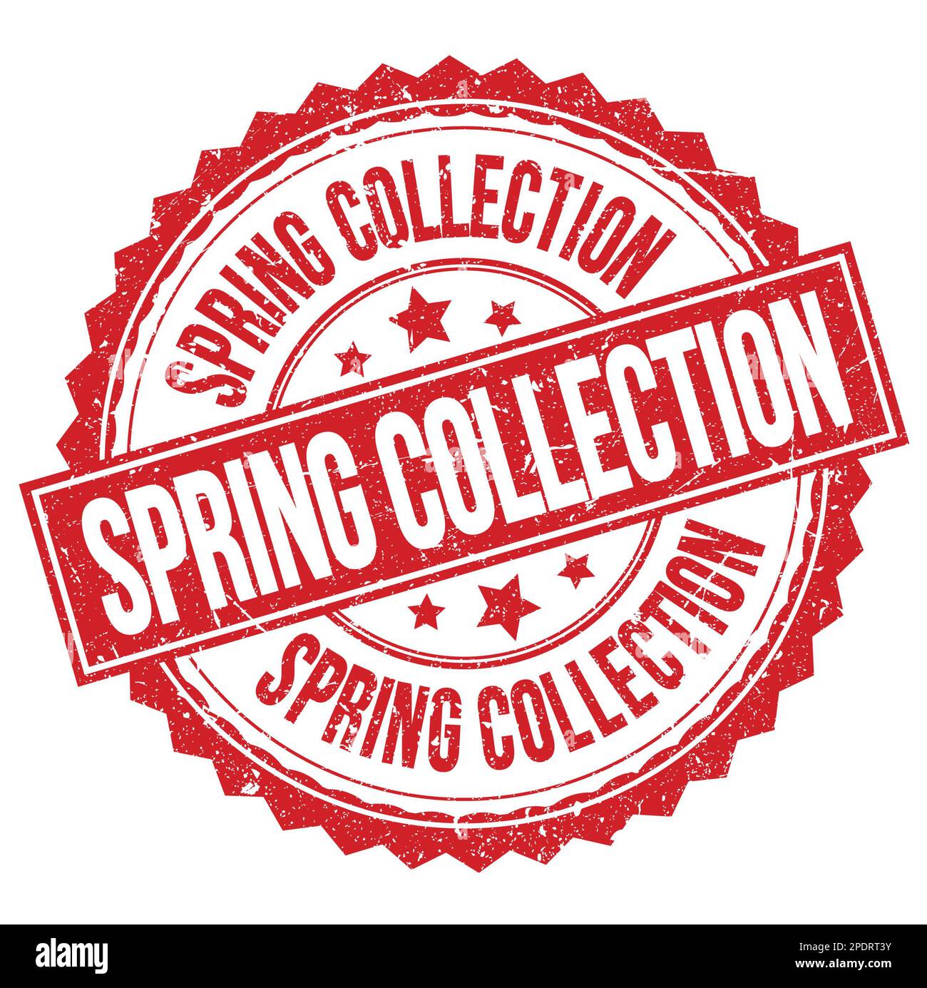 SPRING COLLECTION text written on red round stamp sign Stock Photo - Alamy