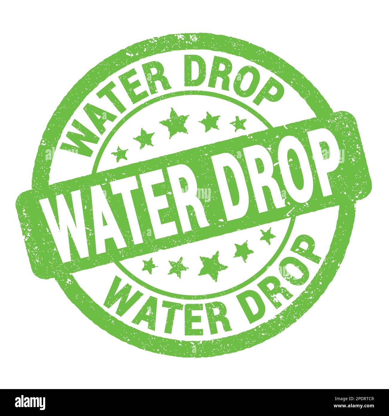 WATER DROP text written on green grungy stamp sign Stock Photo - Alamy
