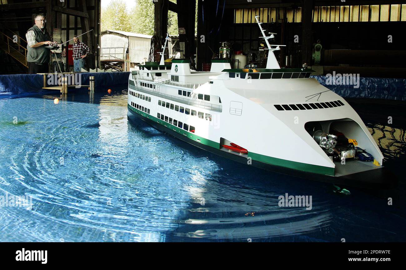 Ron Burchett, a marine model-builder, ferry pilot trainer, and ship ...