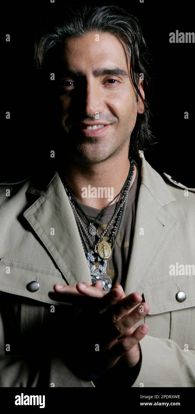 Latin singer Alejandro Fernandez poses for a photo Monday, July 25 ...