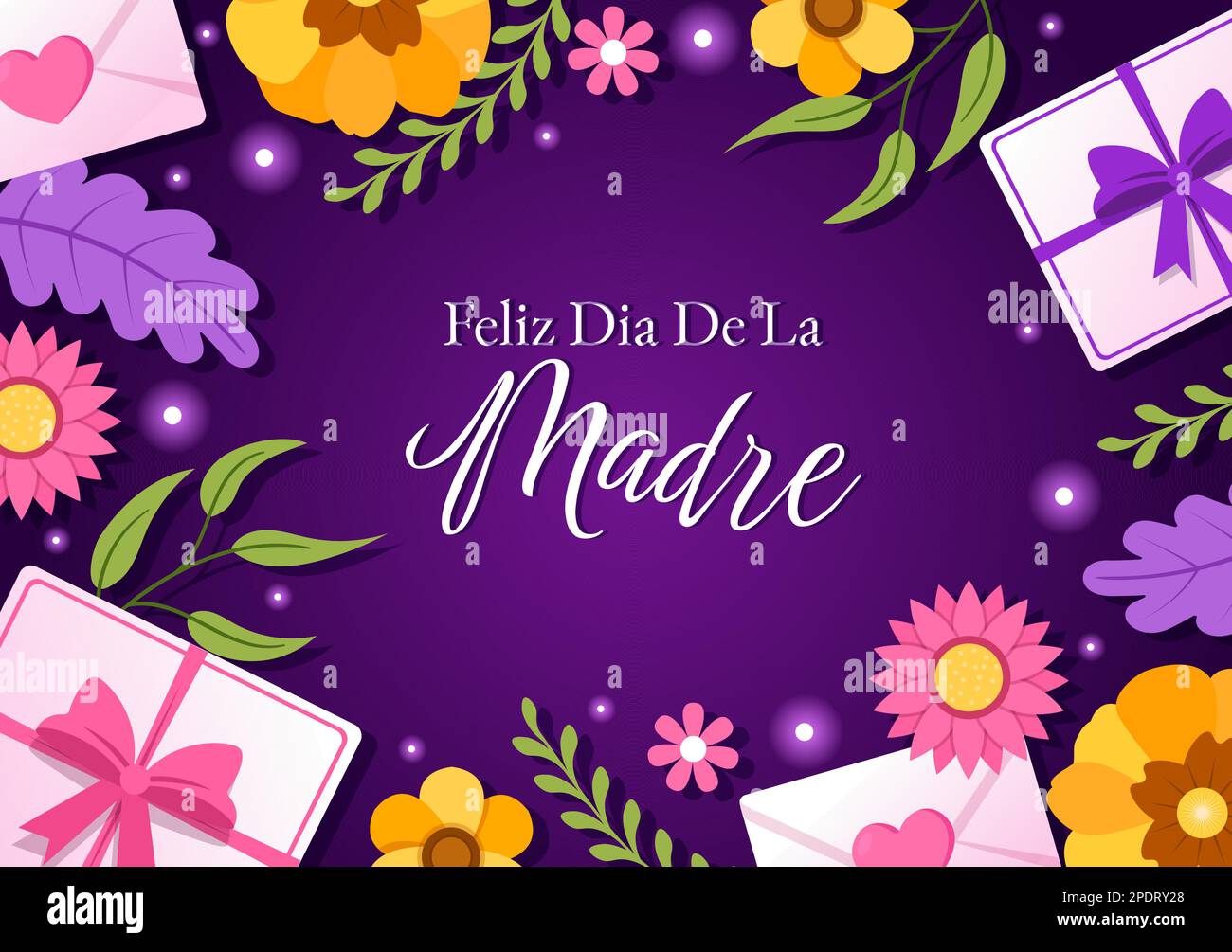 Feliz Día De La Madre Illustration with Celebrating Happy Mother Day ...