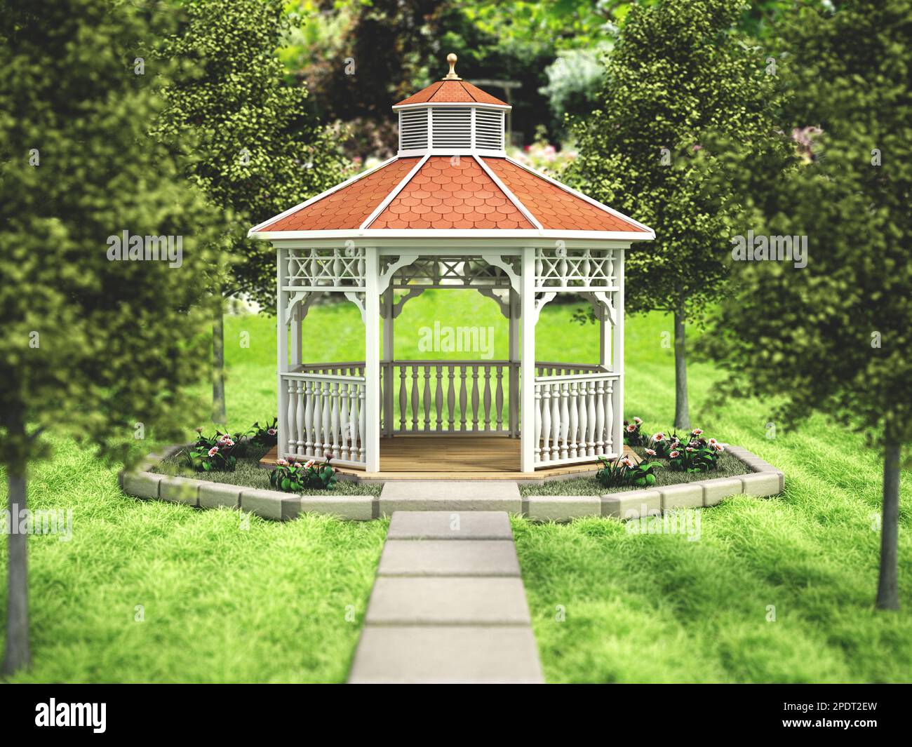 Gazebos illustration hi-res stock photography and images - Alamy