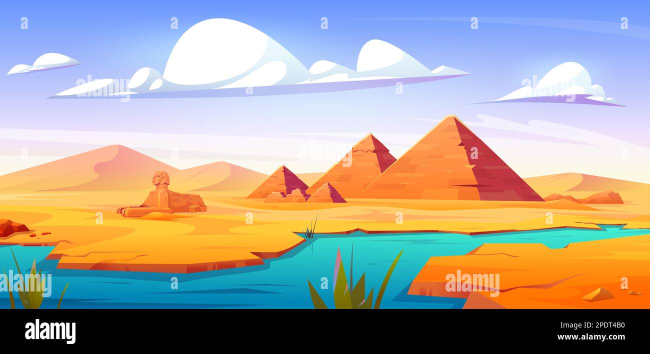 Nile river bank egypt Stock Vector Images - Alamy