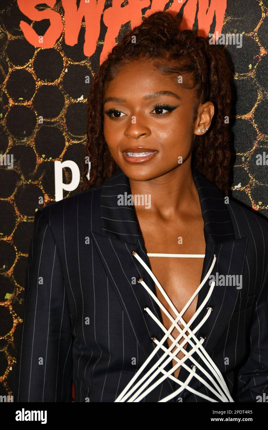 LOS ANGELES, CA - MARCH 14: Dominique Thorne at the LA premiere of ...