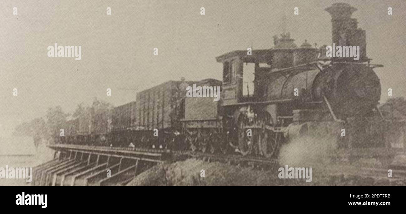 Strasburg Rail Road engine 929 in Strasburg, PA in 1894 Stock Photo - Alamy