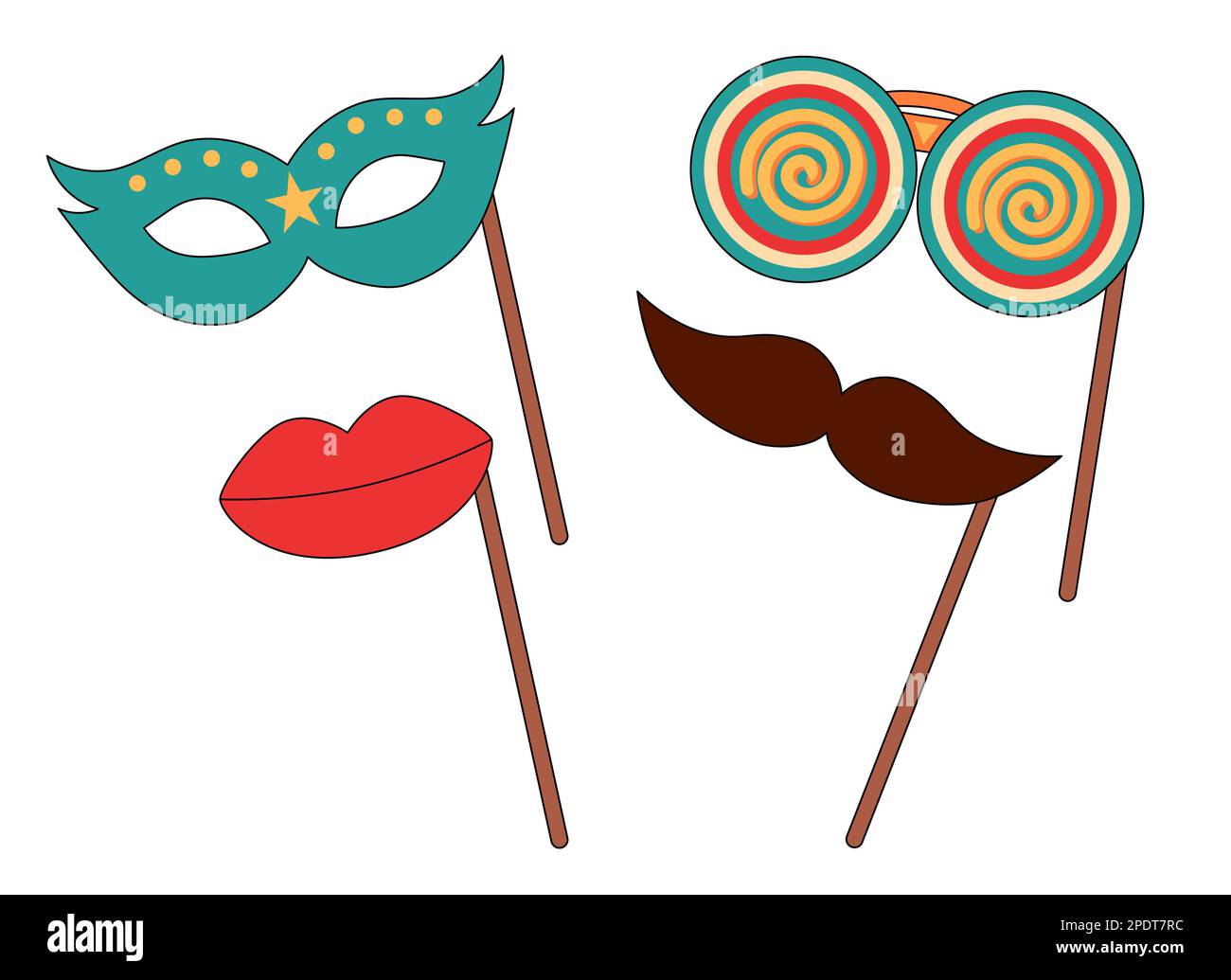 Photo booth couple Stock Vector Images - Alamy