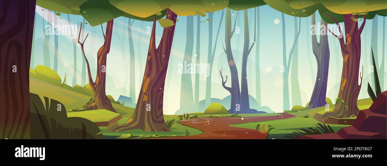 Shimmering trees Stock Vector Images - Alamy