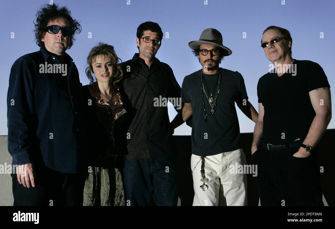 The key players of "Tim Burton's Corpse Bride" from left, Tim Burton ...