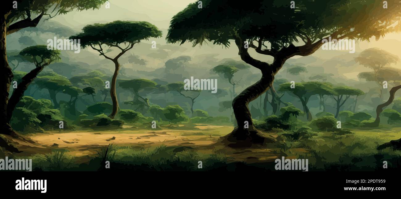 Aerial tree planting Stock Vector Images - Alamy