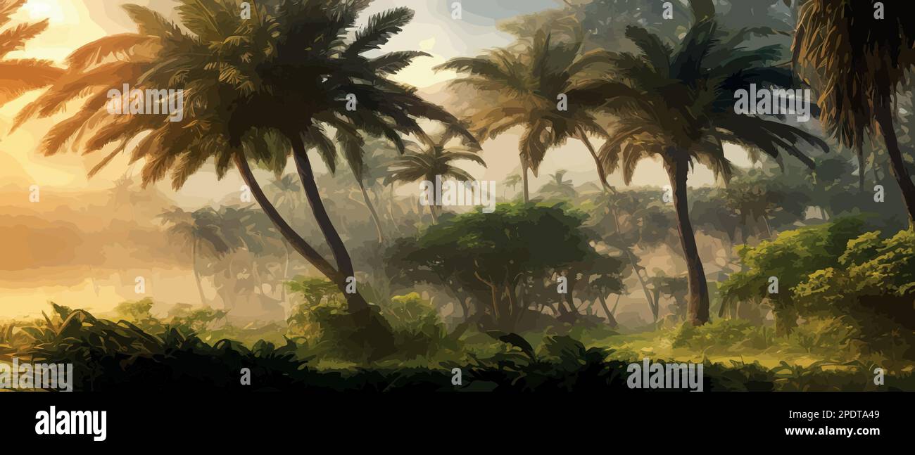 Rainforest asia clouds sky Stock Vector Images - Alamy