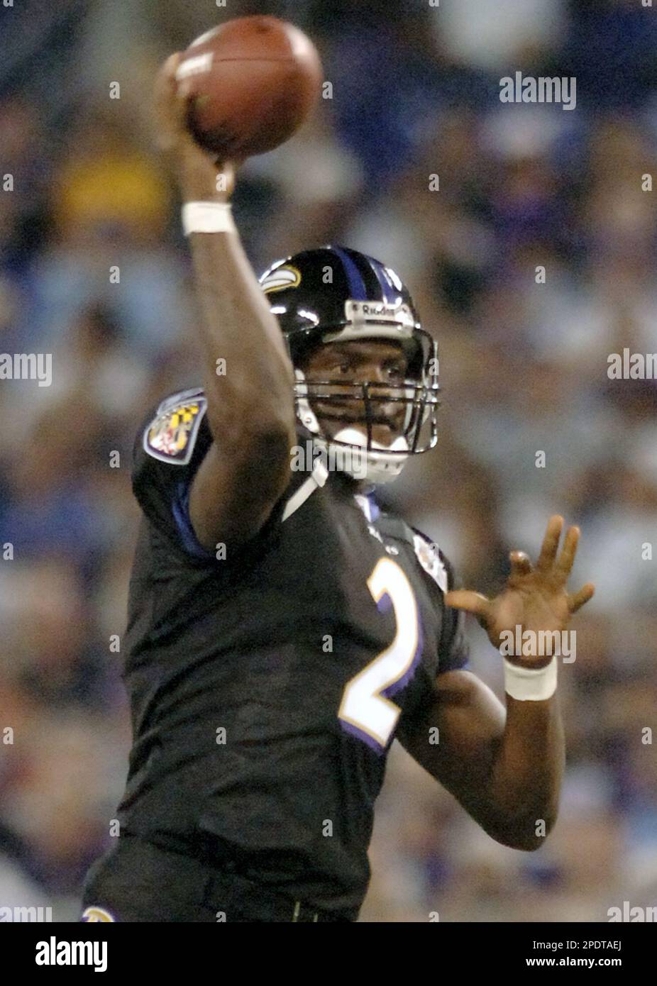 Baltimore Ravens quarterback Anthony Wright throws in the fourth ...