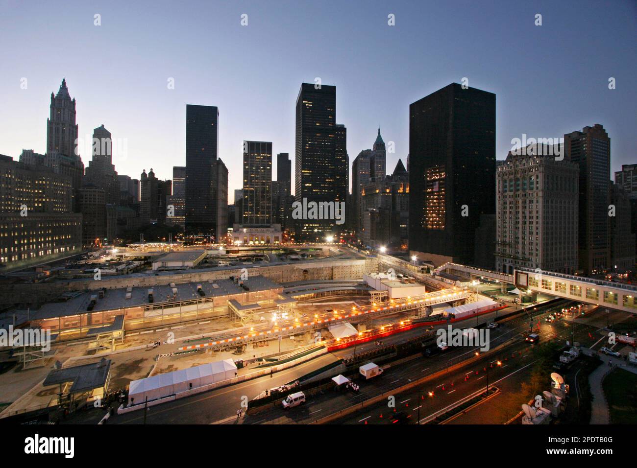 The World Trade Center site in New York is shown Sunday, Sept. 11, 2005 ...