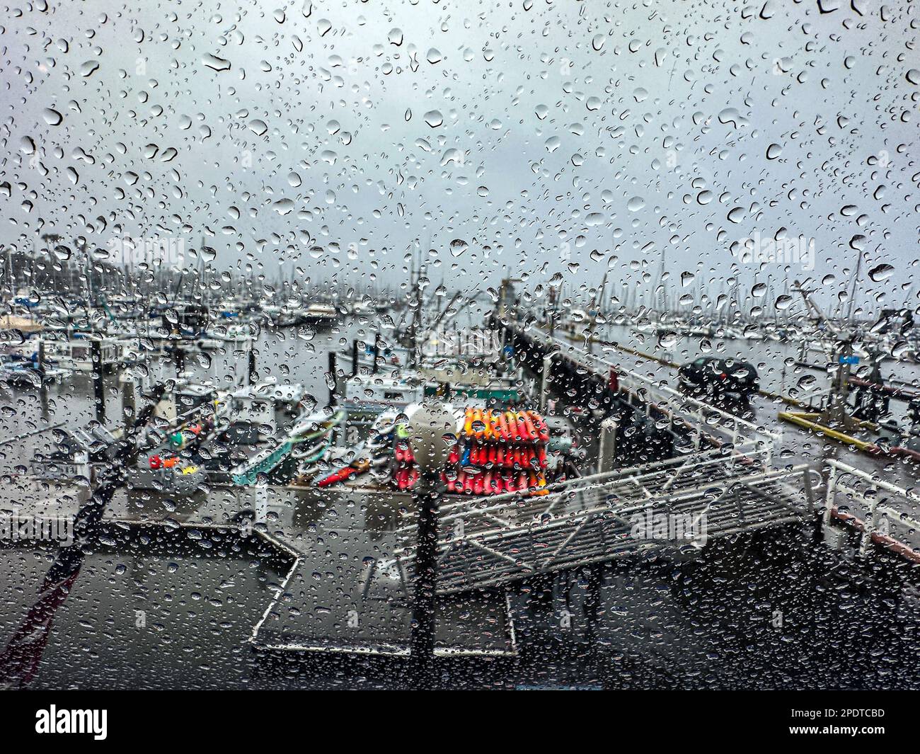 Santa Barbara, California, USA. 14th Mar, 2023. Rain at the Santa ...