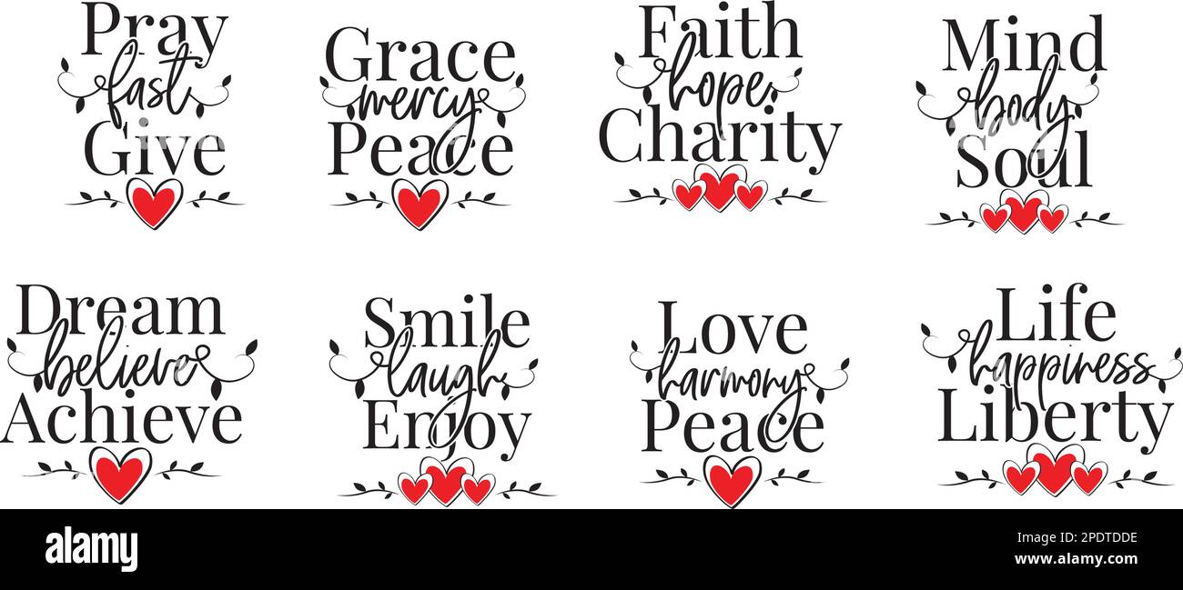 Positive quotes, vector. Wording design isolated on white background ...