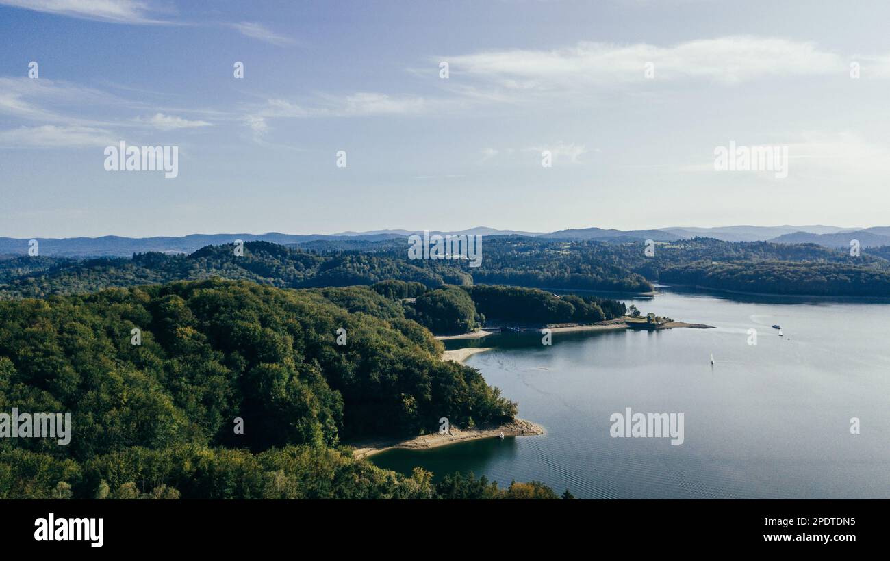 The Solina Reservoir and the hydroelectric power plant Stock Photo - Alamy