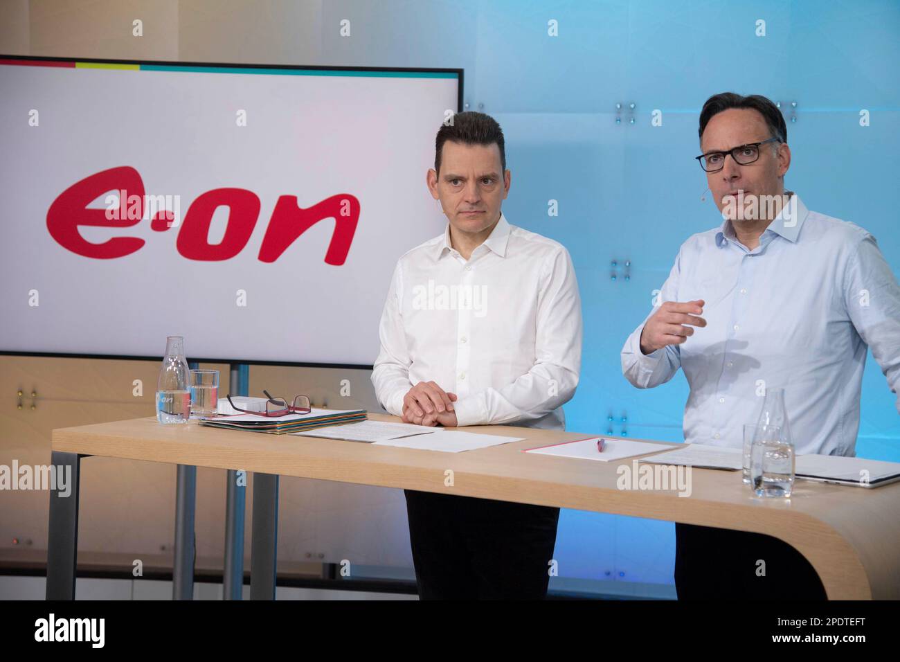 left to right Leonhard BIRNBAUM, Management Chairman CEO, Marc SPIEKER ...