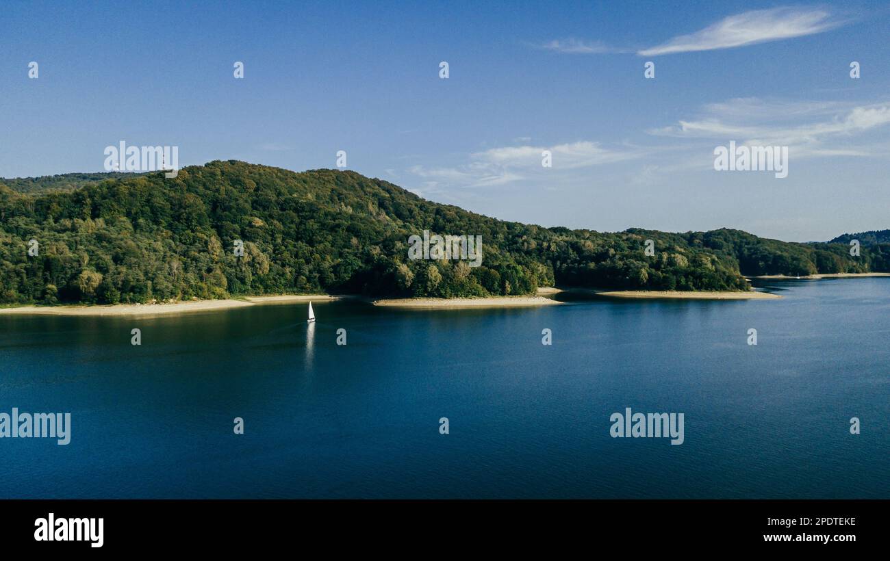 The Solina Reservoir and the hydroelectric power plant Stock Photo - Alamy