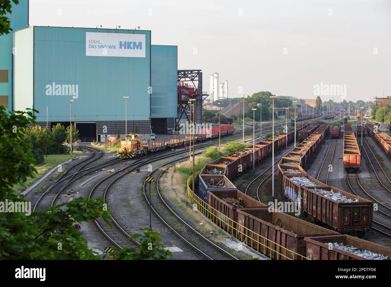 DUISBURG, GERMANY. 31 May, 2018. HKM Steelworks in Duisburg, Germany ...