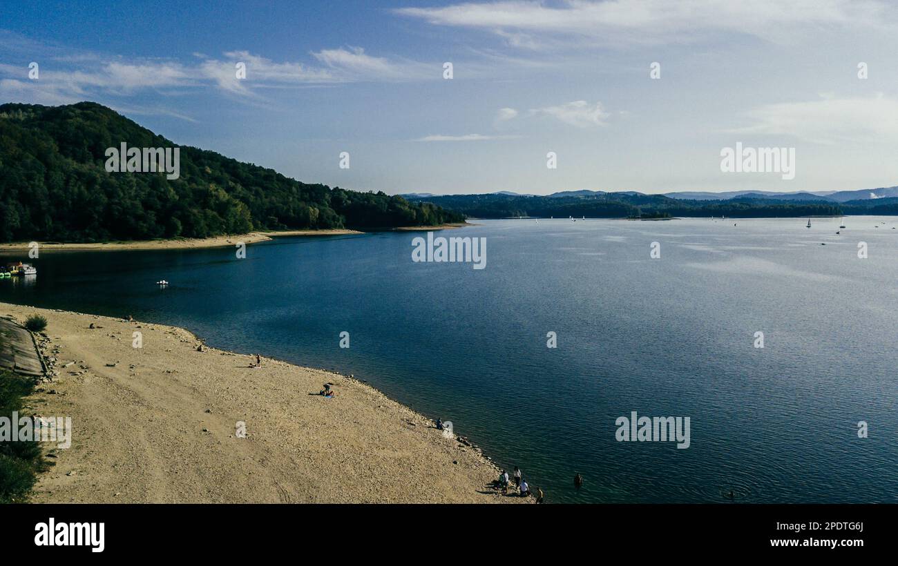 The Solina Reservoir and the hydroelectric power plant Stock Photo - Alamy