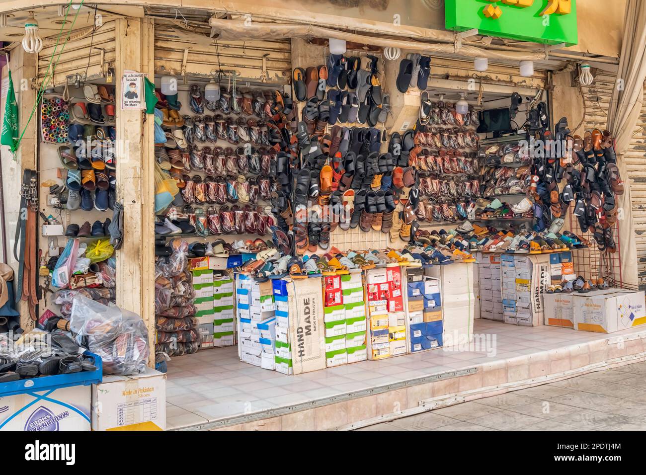 Corner Souk shoe store Stock Photo - Alamy