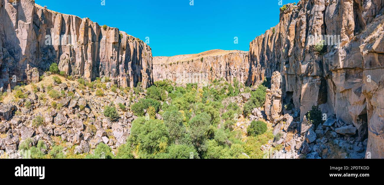 Aerial view of a Famous and popular tourist attraction of Cappadocia ...
