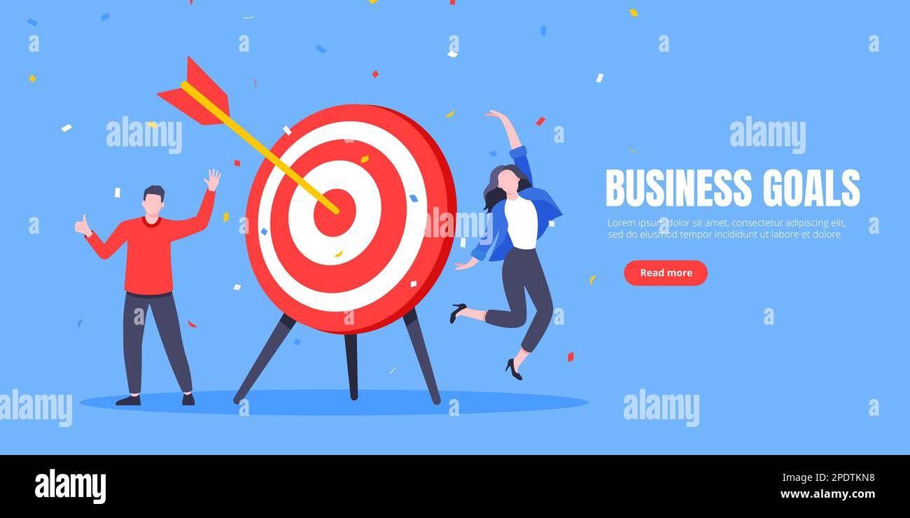 Goal achievement business concept sport target icon and arrow in the ...
