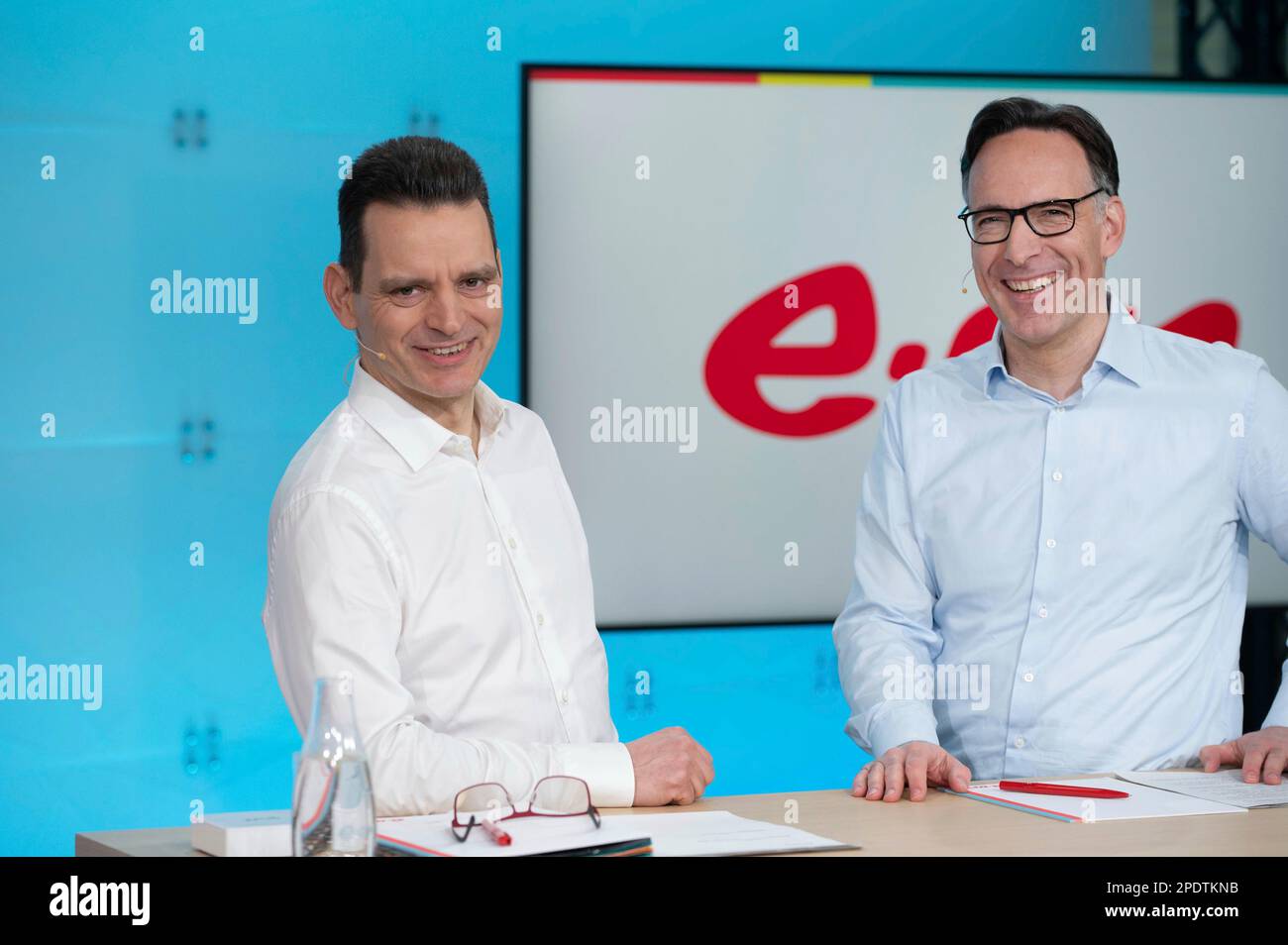 left to right Leonhard BIRNBAUM, Management Chairman CEO, Marc SPIEKER ...