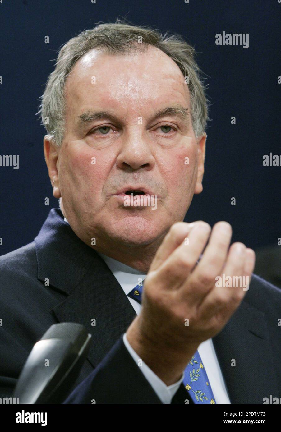 Chicago Mayor Richard M. Daley responds to a question about the city's ...