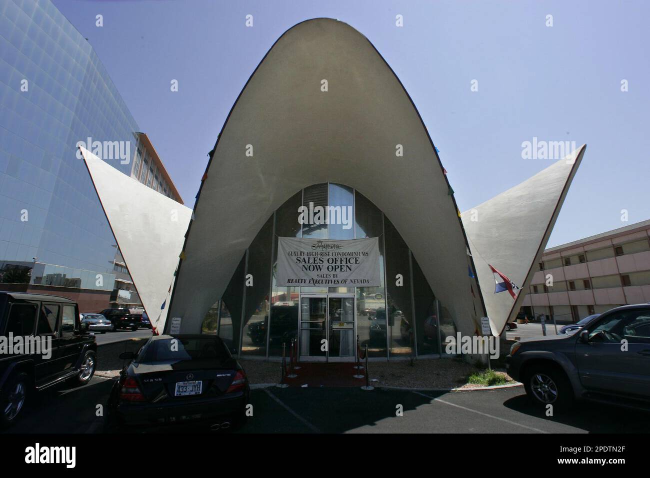 The lobby of the Paul Williams-designed La Concha motel is seen ...