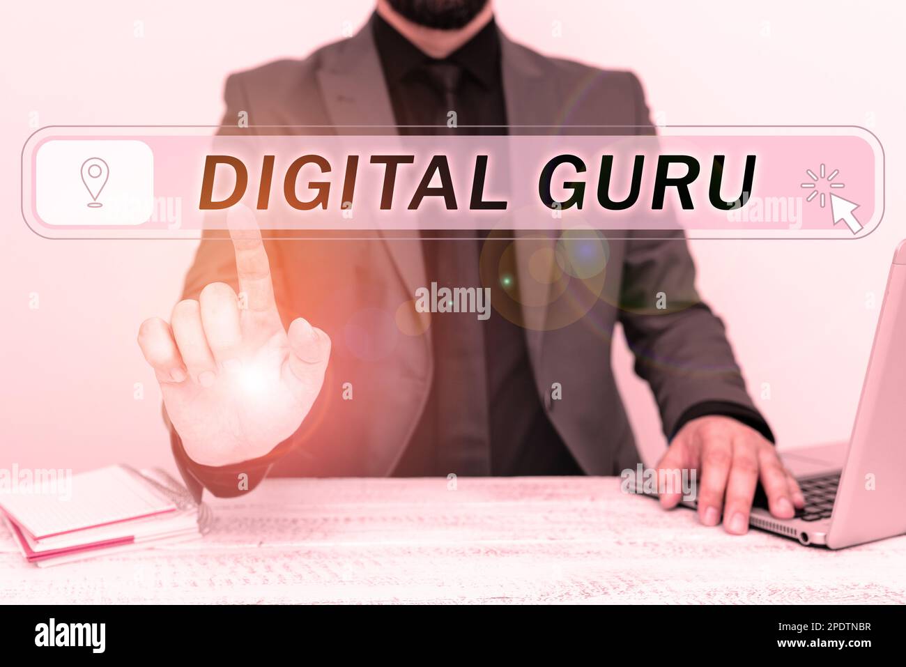 Handwriting text Digital Guru. Business approach teacher and ...